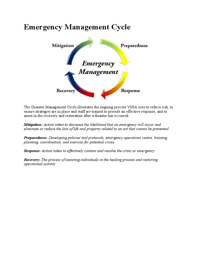 Emergency Management Cycle | PDF