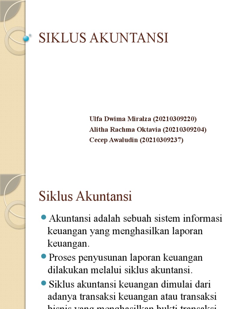 Siklus Akuntansi Kelompok 3 | PDF
