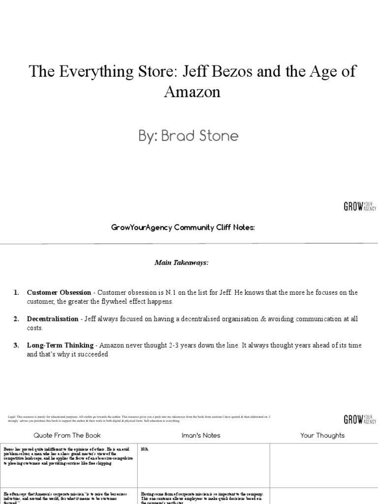 The Everything Store Jeff Bezos and The Age of Amazon | PDF