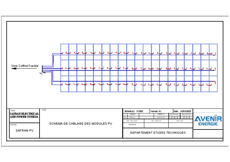 12-01-2023 - SAFRAN PV - Schéma de Cablage Des Modules | PDF