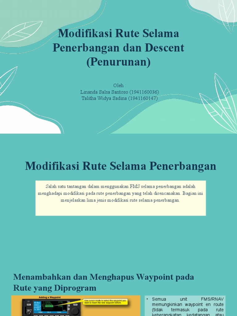 4D - 20 - 12 - Modifikasi Rute Selama Penerbangan Dan Descent ...