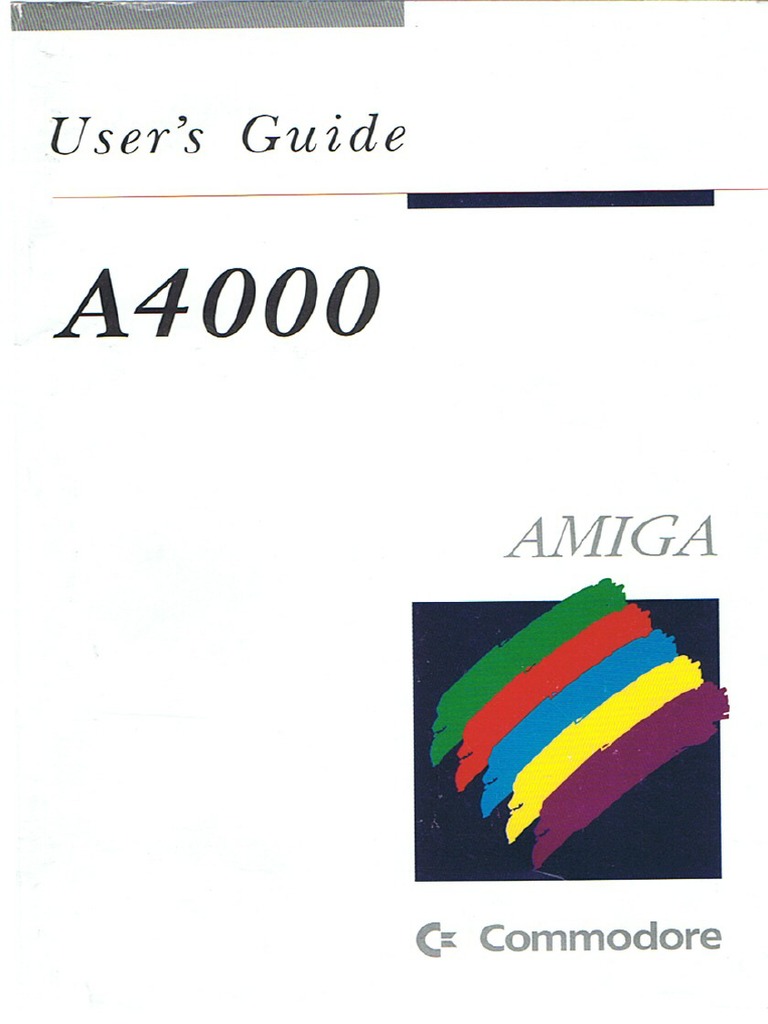 Amiga 4000 Manual | PDF