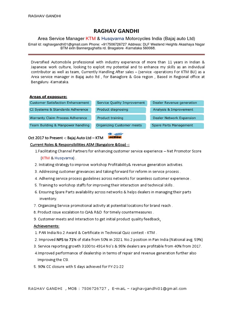 Raghav Gandhi - Resume - 1 | PDF