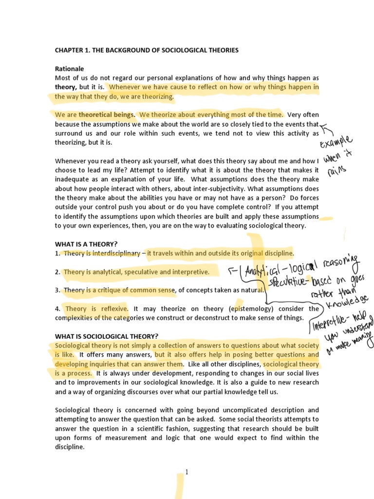Understanding Sociological Theory Basics | PDF | Theory | Sociology