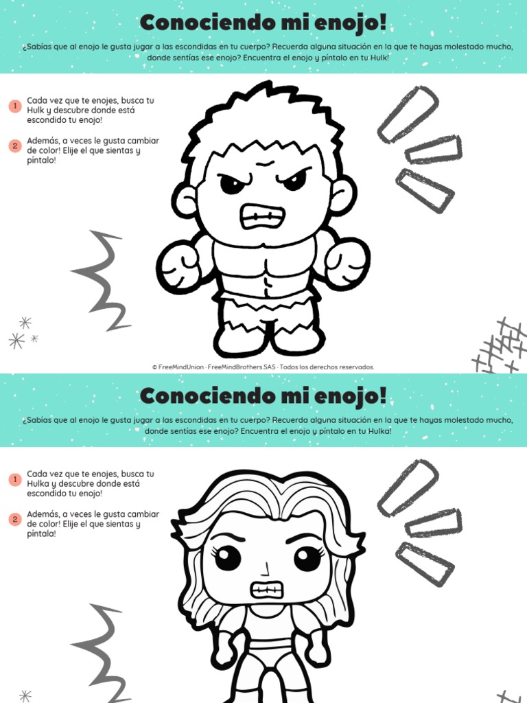 Actividades para gestionar el enojo infantil | PDF
