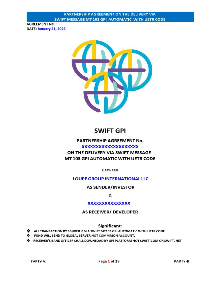 Swift Gpi 103 | PDF | Wire Transfer | Payments