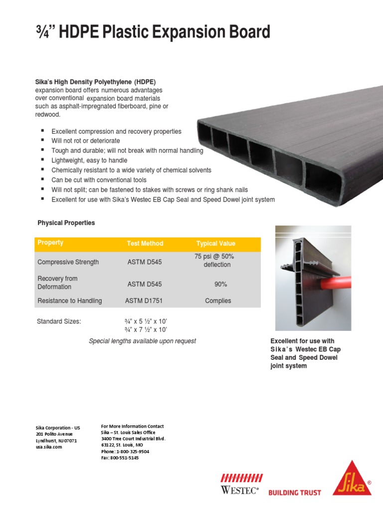 HDPE Expansion Board Advantages | PDF