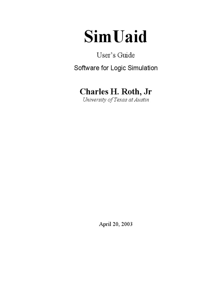 SimUaid User Guide | PDF | Teaching Methods & Materials | Computers
