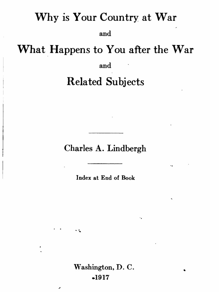 Why Is Your Country at War and What Happens To You After The War, and ...