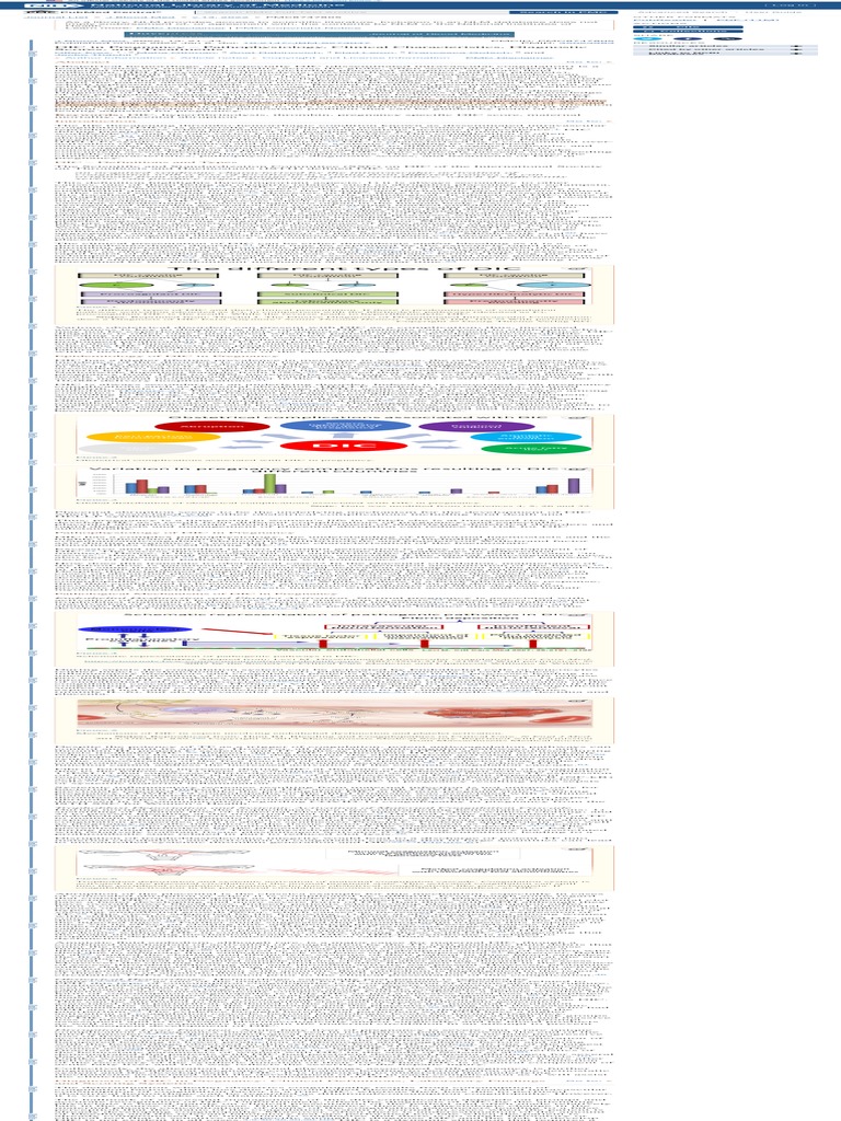 DIC in Pregnancy - Pathophysiology, Clinical Char | PDF | Coagulation ...