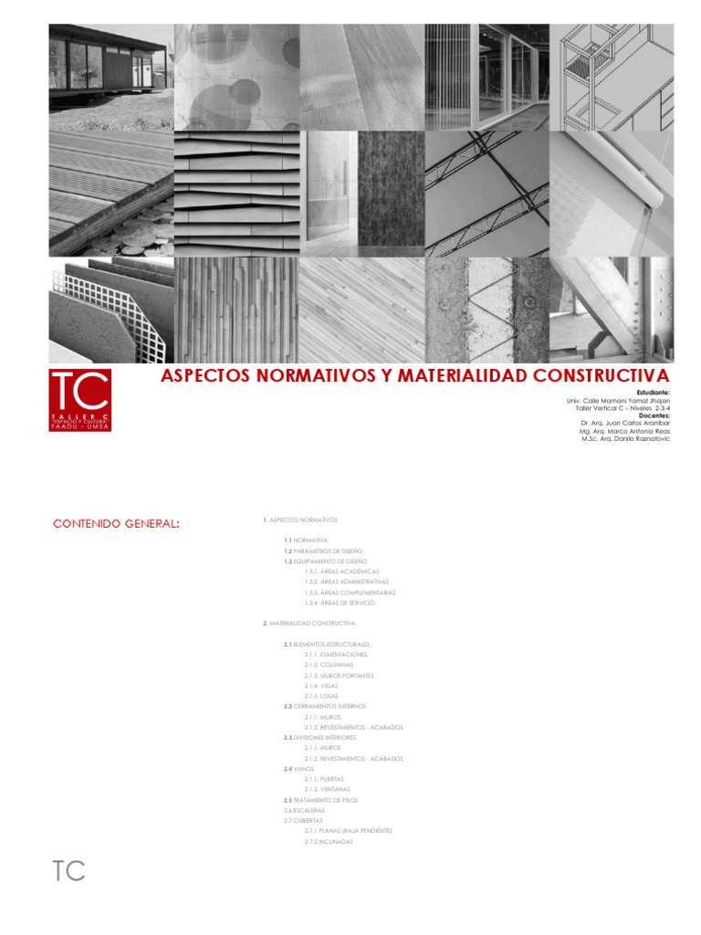Aspectos Normativos y Materialidad Constructiva | PDF | Fundación (Ingeniería) | Hormigón