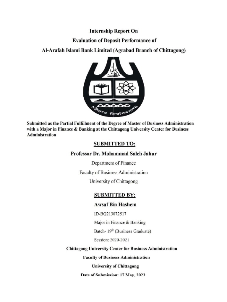 Internship Report P - Compressed | PDF