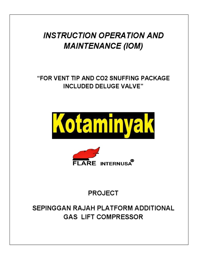 Instruction Operation and Maintenance - Vent Tip and Co2 Snuffing ...