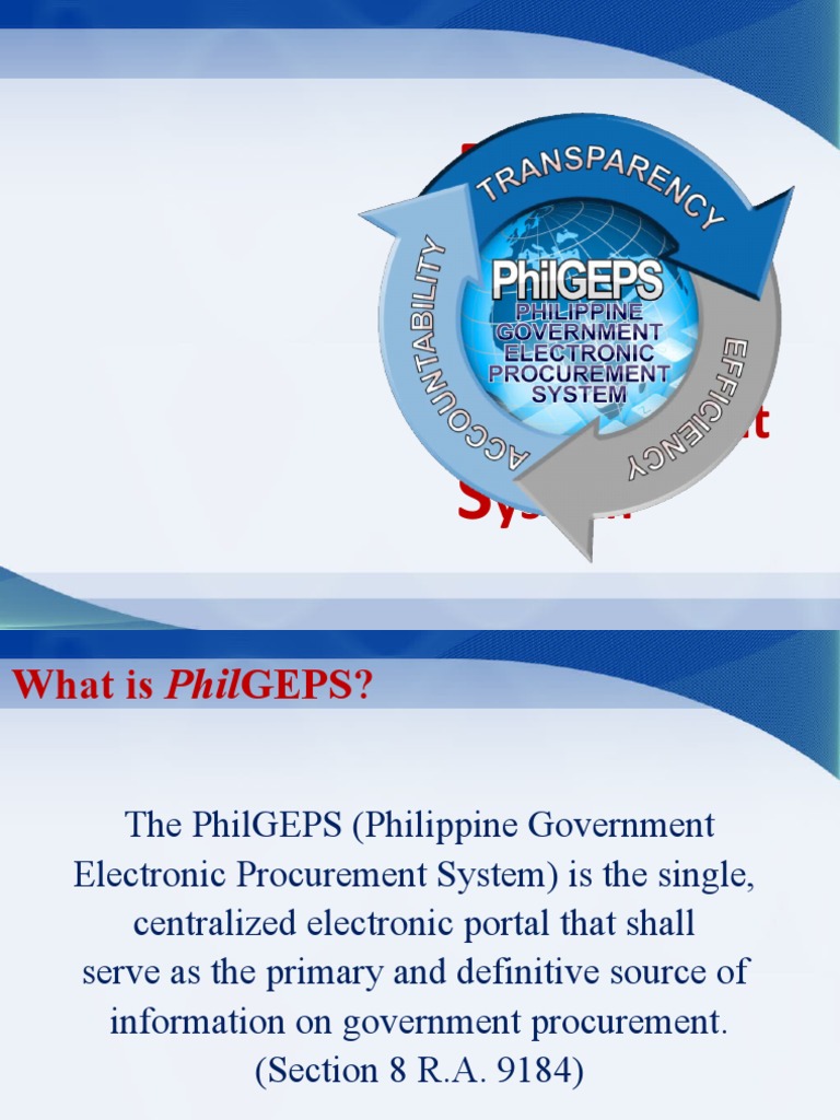 01 Philgeps Presentation | PDF