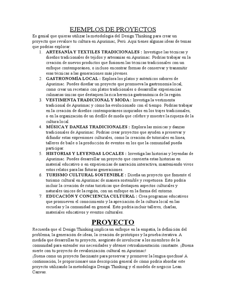 Ejemplos de Proyectos Ept | PDF
