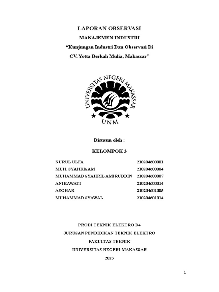 Laporan Observasi | PDF