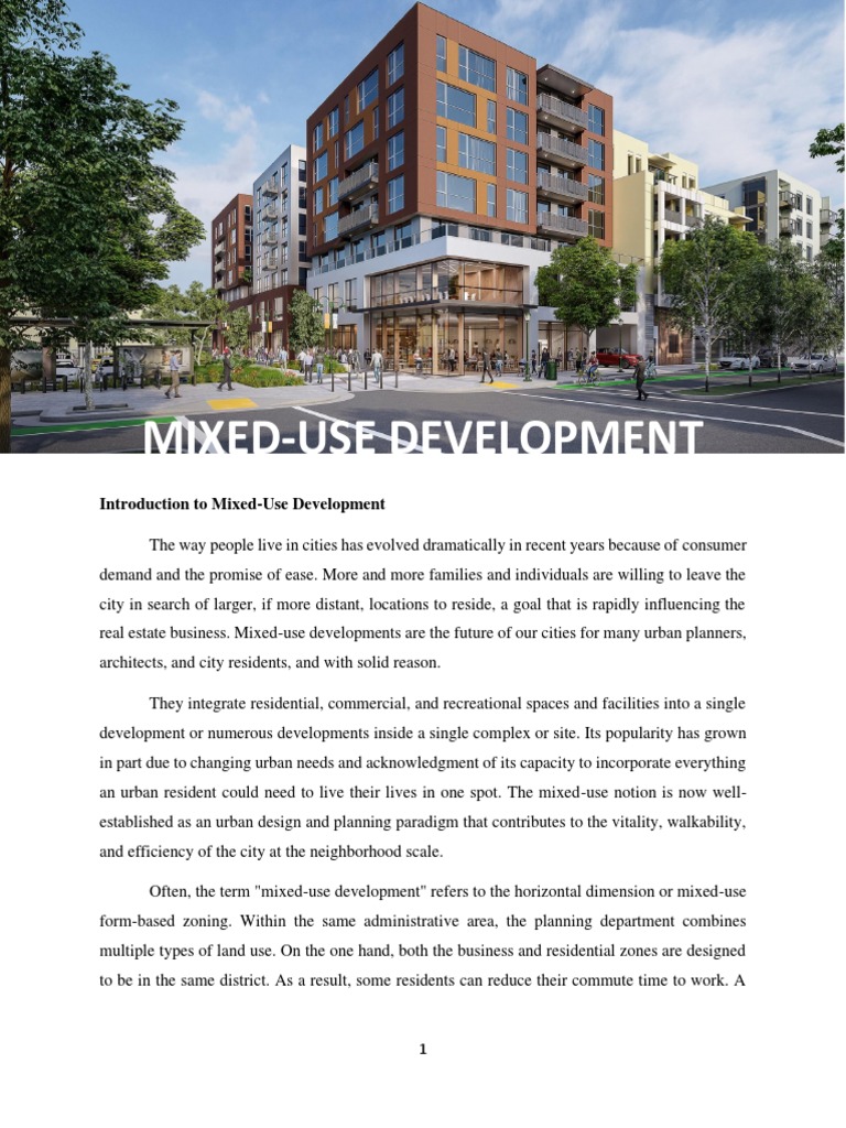 Vertical Mixed-Use Development | PDF
