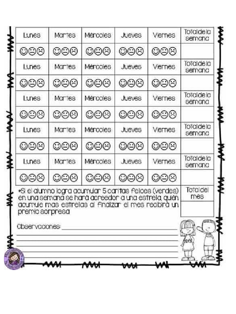 Ficha para Modificacion de Conducta | PDF
