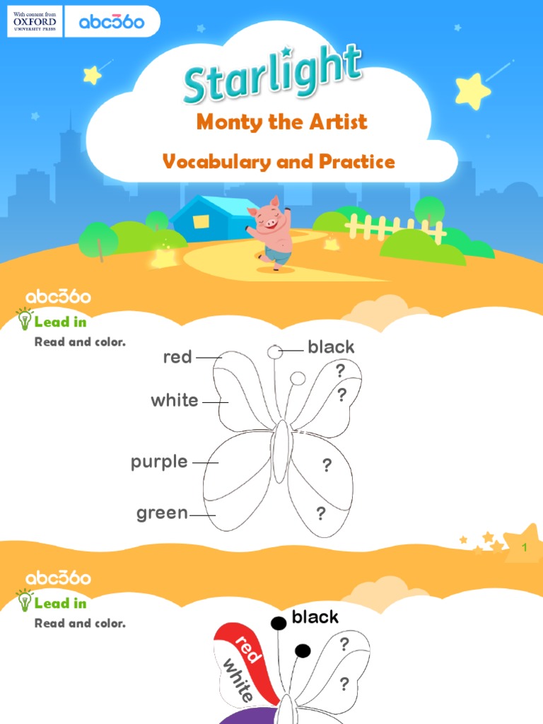 Teenager English Starlight 1 Unit 1 Lesson 3 Monty The Artist ...