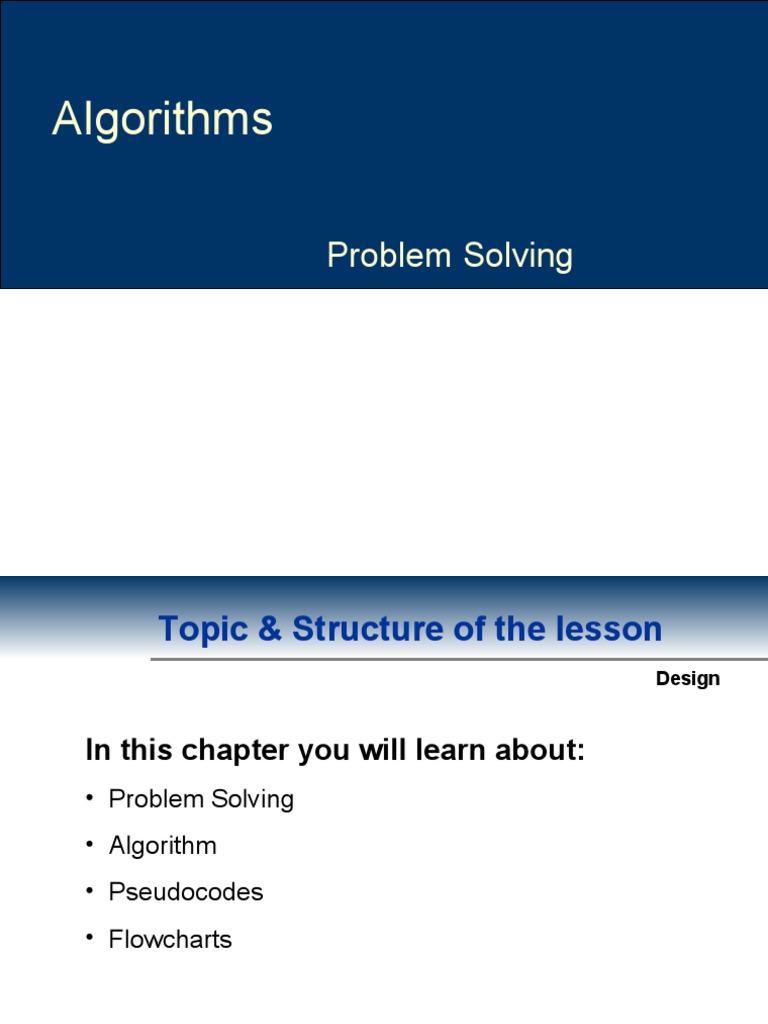 Alogorithm & Prolem Solving | PDF | Algorithms | Control Flow