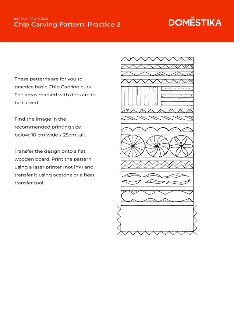 U2 - 01 - Chip Carving Pattern Practice 2 | PDF
