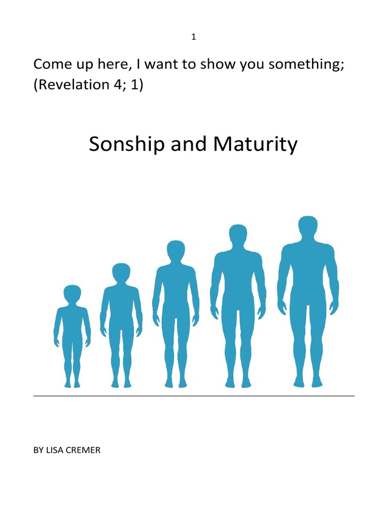Sonship and Maturity Revised | PDF | Jesus | God The Father