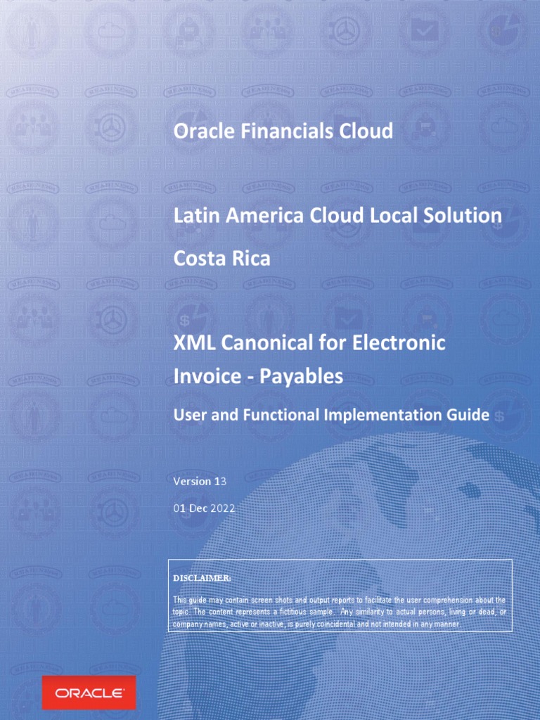 Guide Lacls Costa Rica Ufig XML Canonical Efactura Ap | PDF