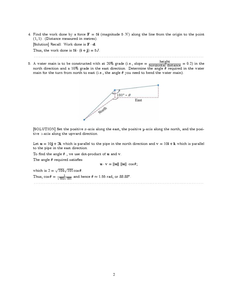 Mathematics 1 Tutorial 2 Answer | PDF