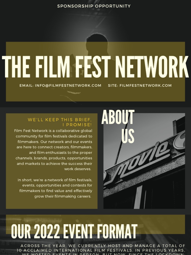 Film Festival Network Sponsorship Deck | Download Free PDF | Sponsor ...