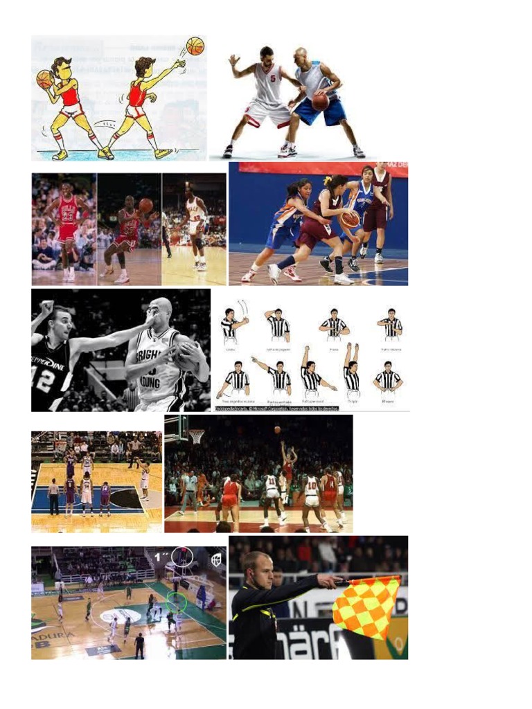 13 Reglas de Baloncesto en Imagenes | PDF