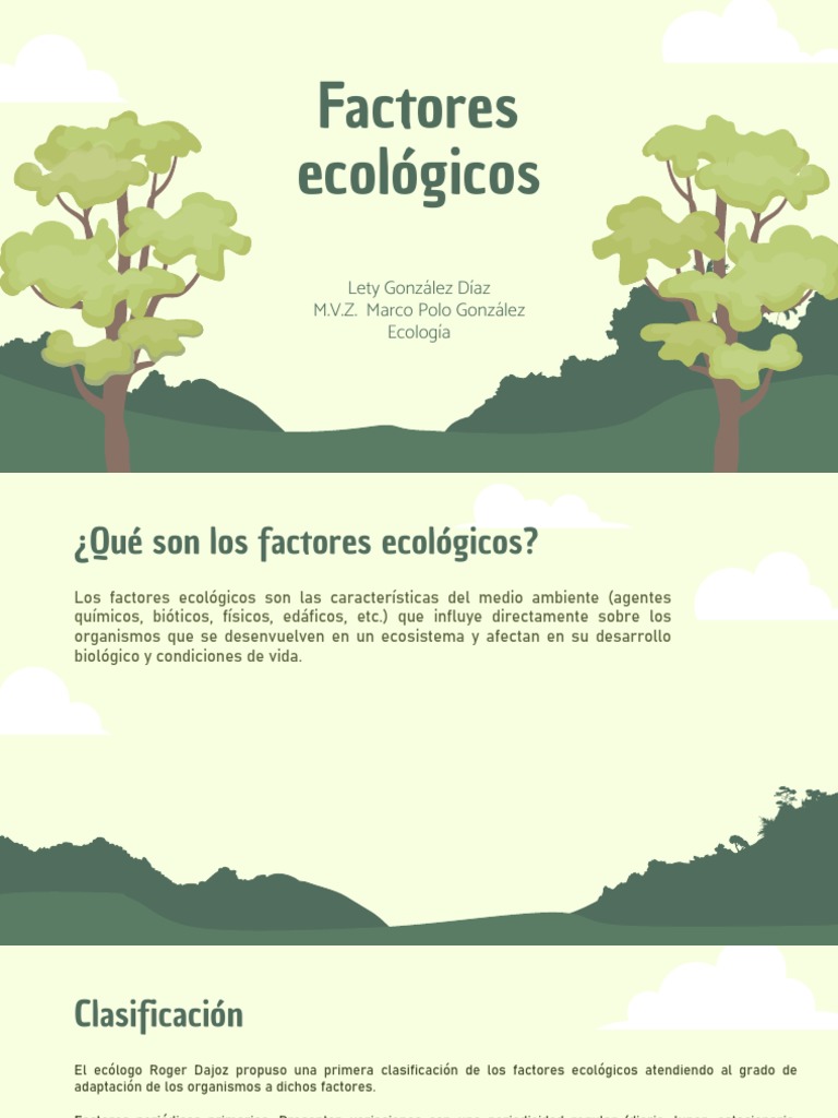 Factores Ecologicos | PDF | Ecología | Entorno natural