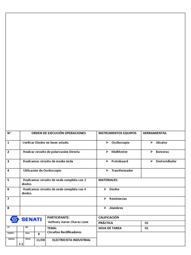 Circuitos Rectificadores: Guía Práctica | PDF | Ciencia y matemáticas