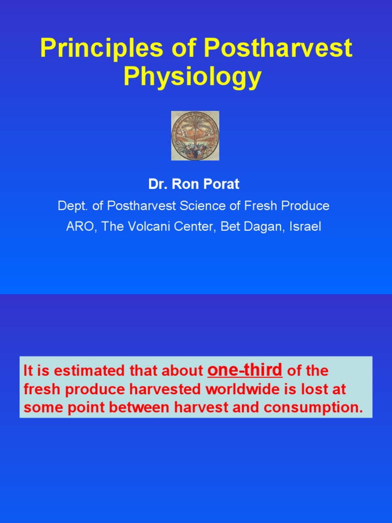 Principles of Postharvest Physiology lecture 8 20 2015b | PDF ...