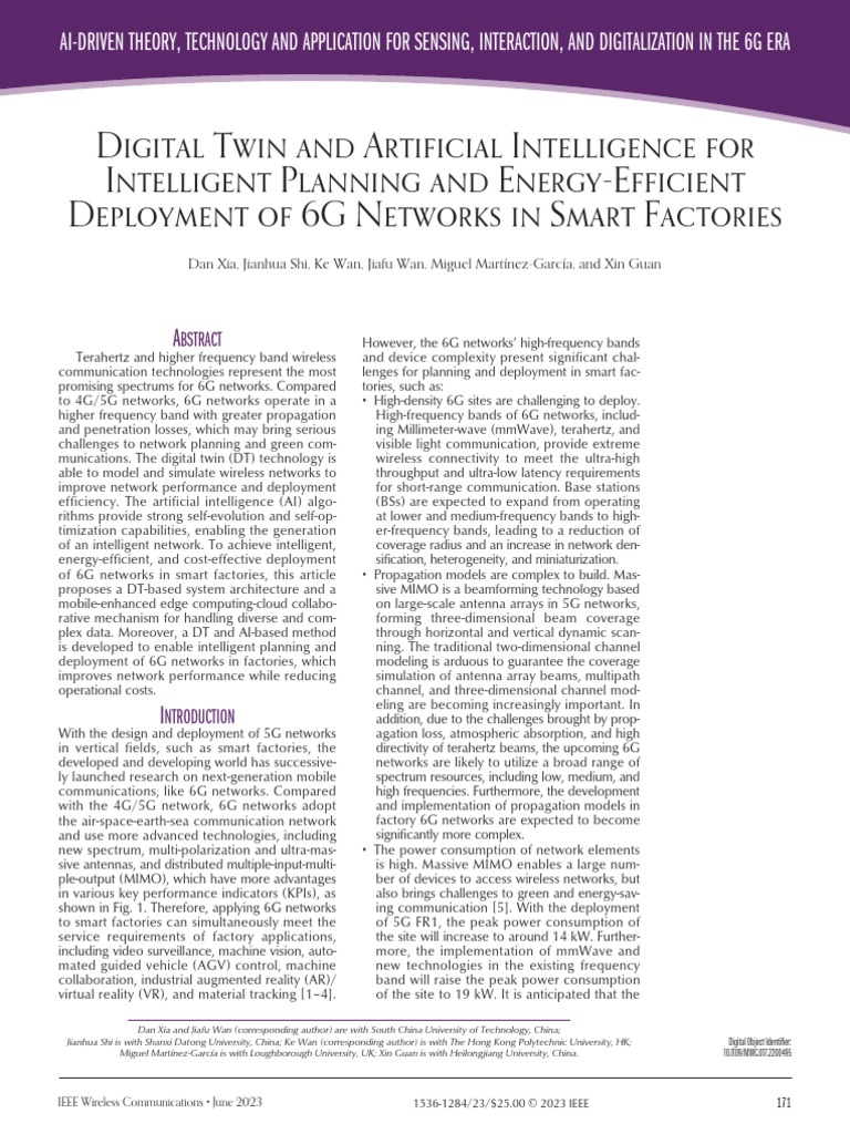 Digital Twin and Artificial Intelligence For Intelligent Planning and Energy-Efficient ...