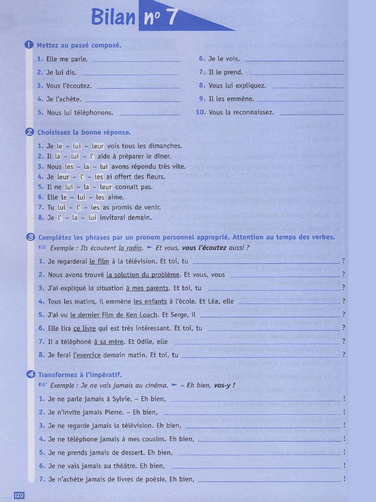 Passe Composé Et Imparfait | PDF