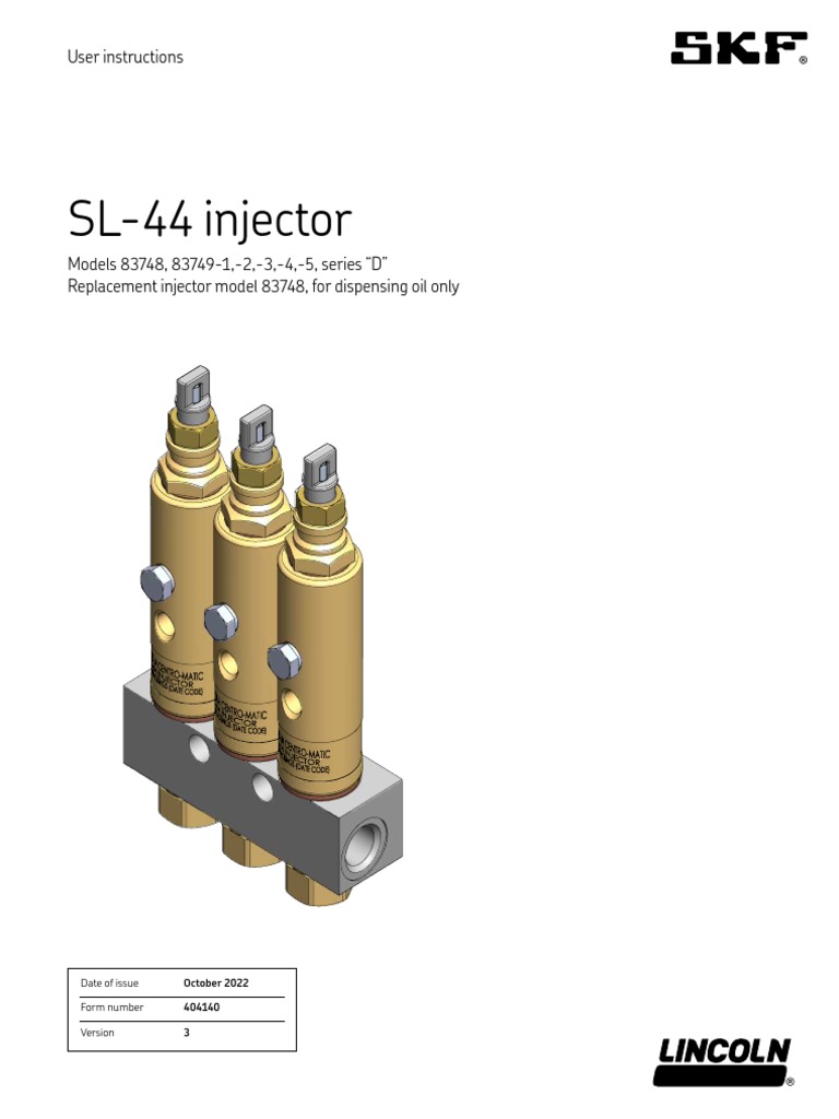 SL-44 Grease Injector User Instructions | PDF
