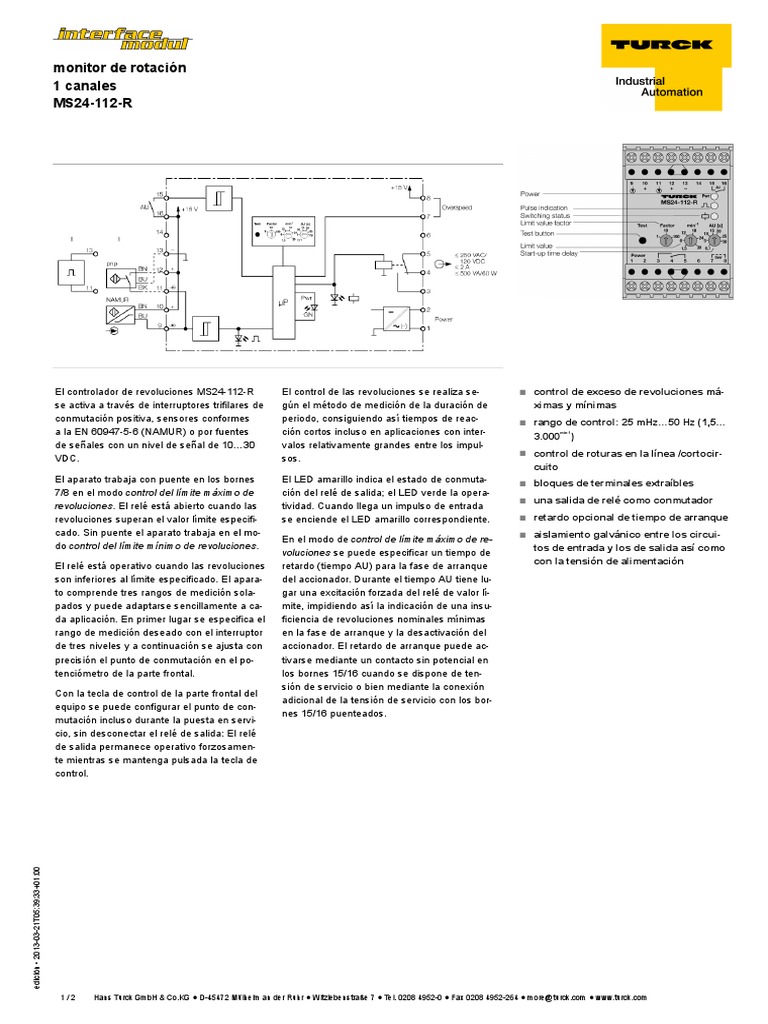 Monitor de Rotación MS24-112-R | PDF