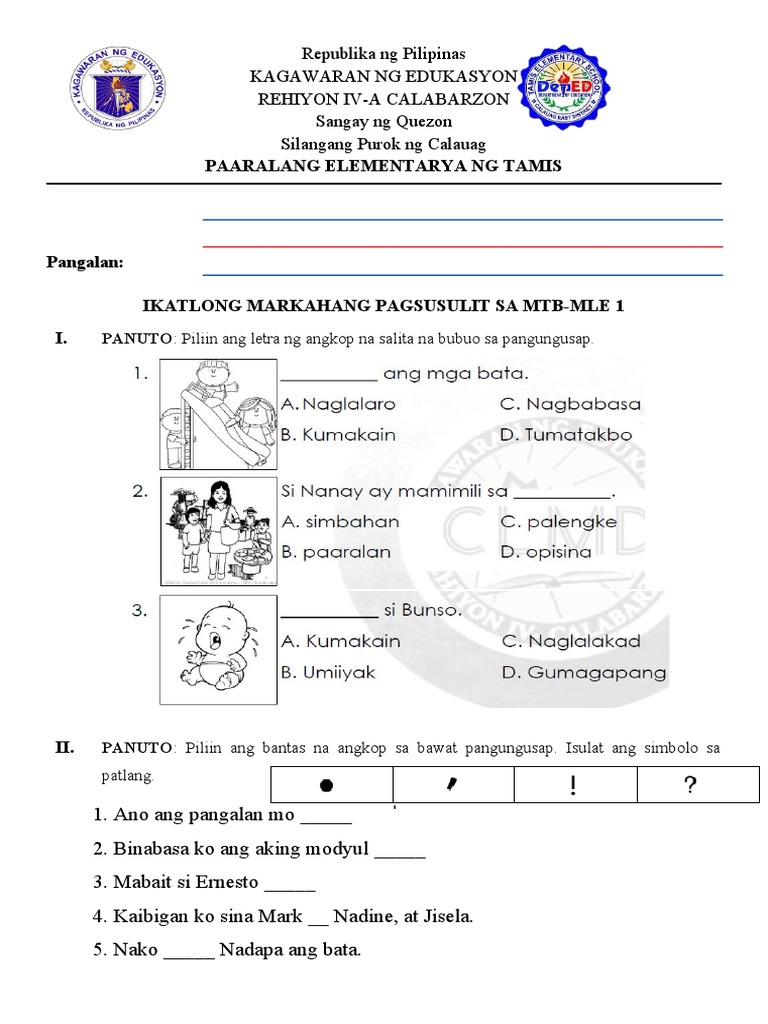 Mtb-Mle Exam Q3 Tes | PDF