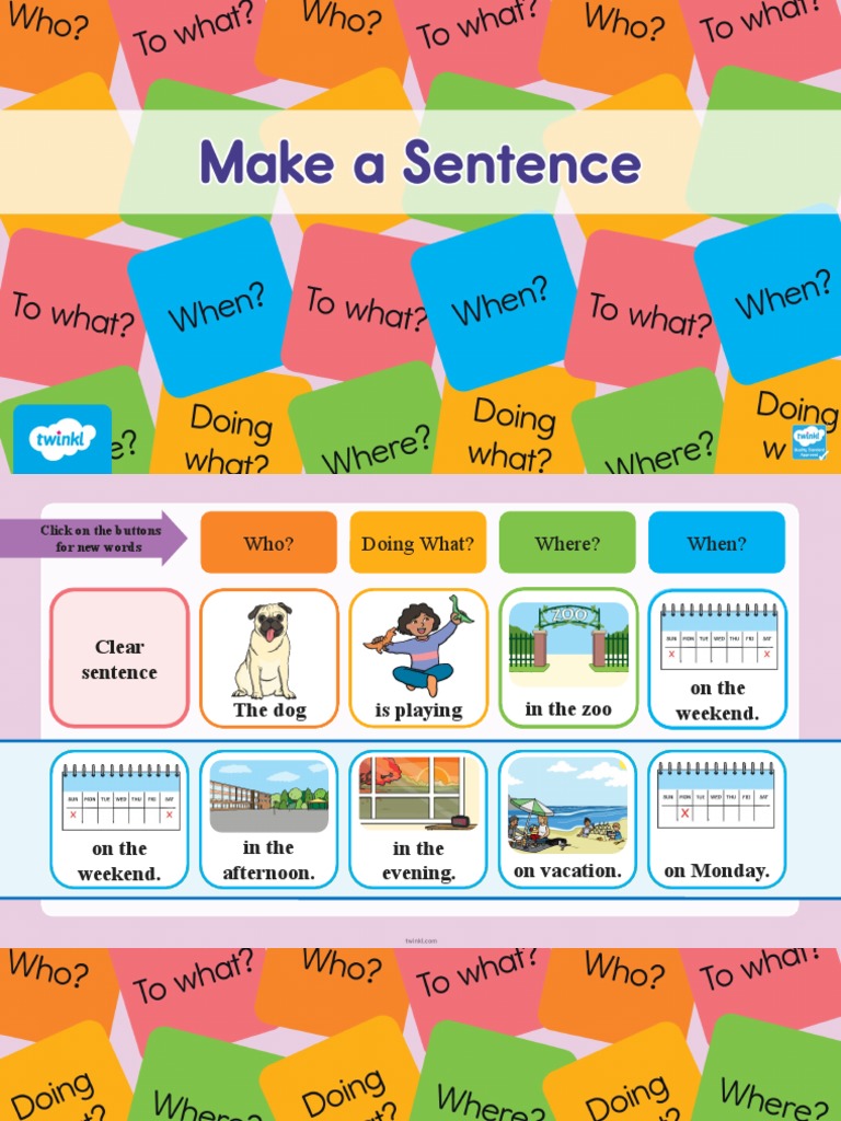 Make A Sentence Activity Powerpoint Amp Google Slides Us L 760 Ver 1 | PDF