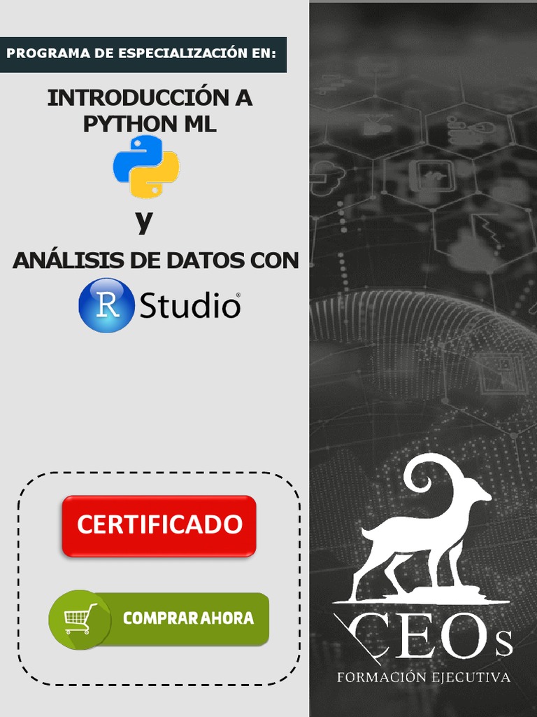 Brochure PYTHON y R STUDIO - CEOs | PDF | Análisis de regresión ...