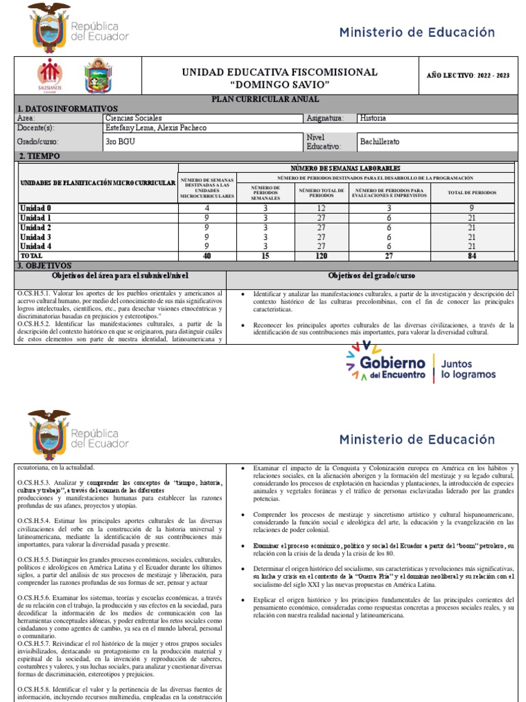 Pca - CS - H - 3ro Bgu | PDF