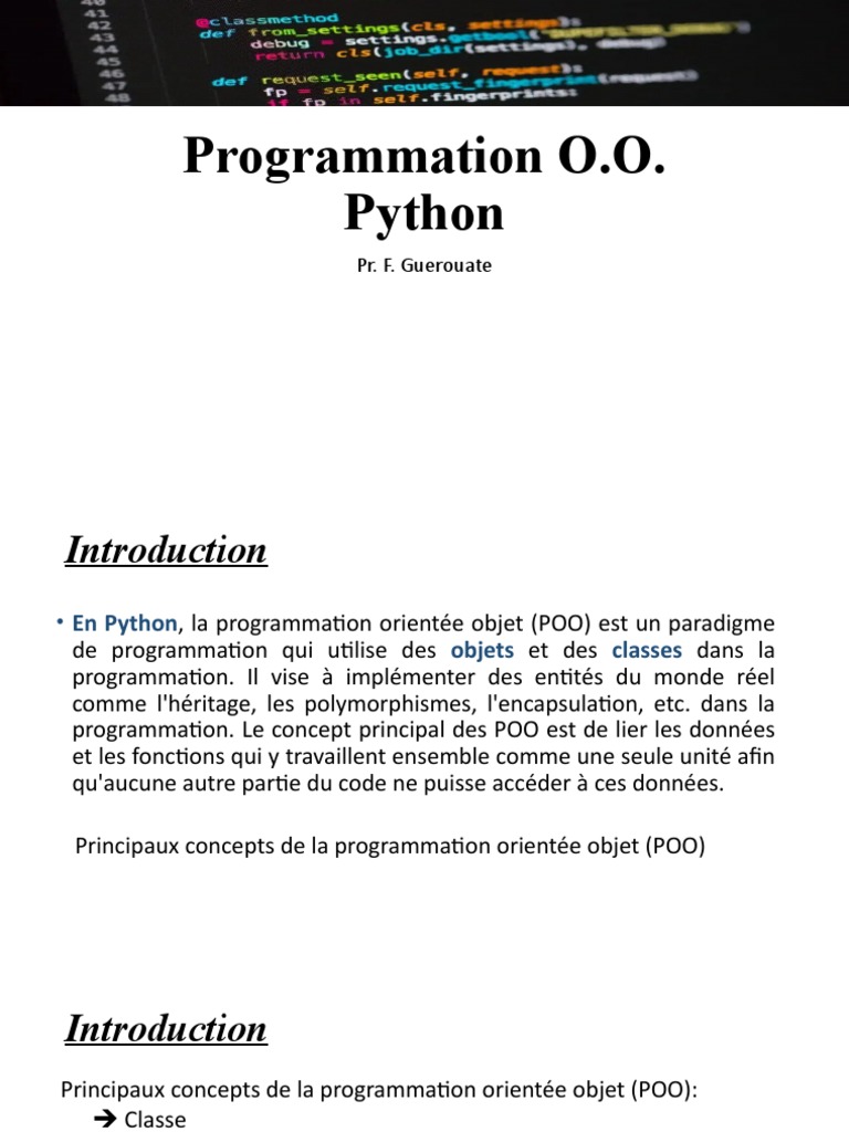 Chapitre 1 Python | PDF