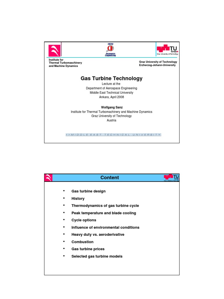 Overview of Gas Turbine Technology | PDF | Gas Turbine | Jet Engine