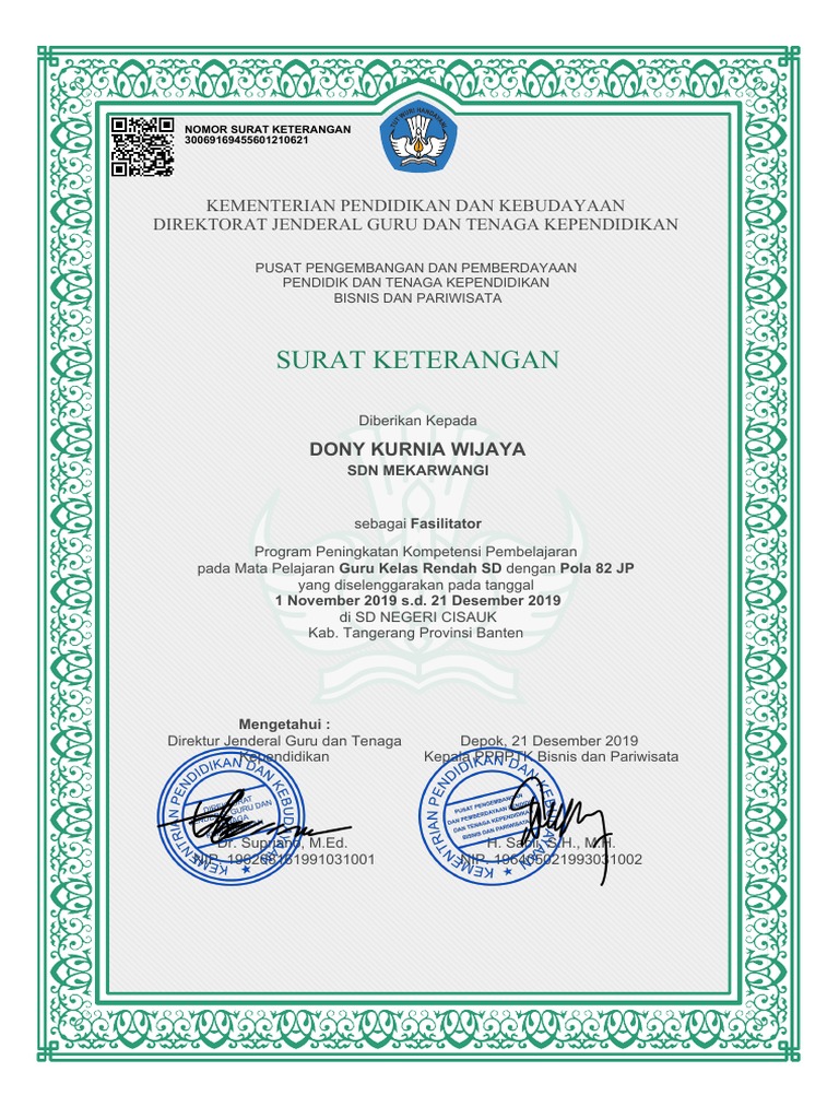 SK Fasilitator PKP | PDF