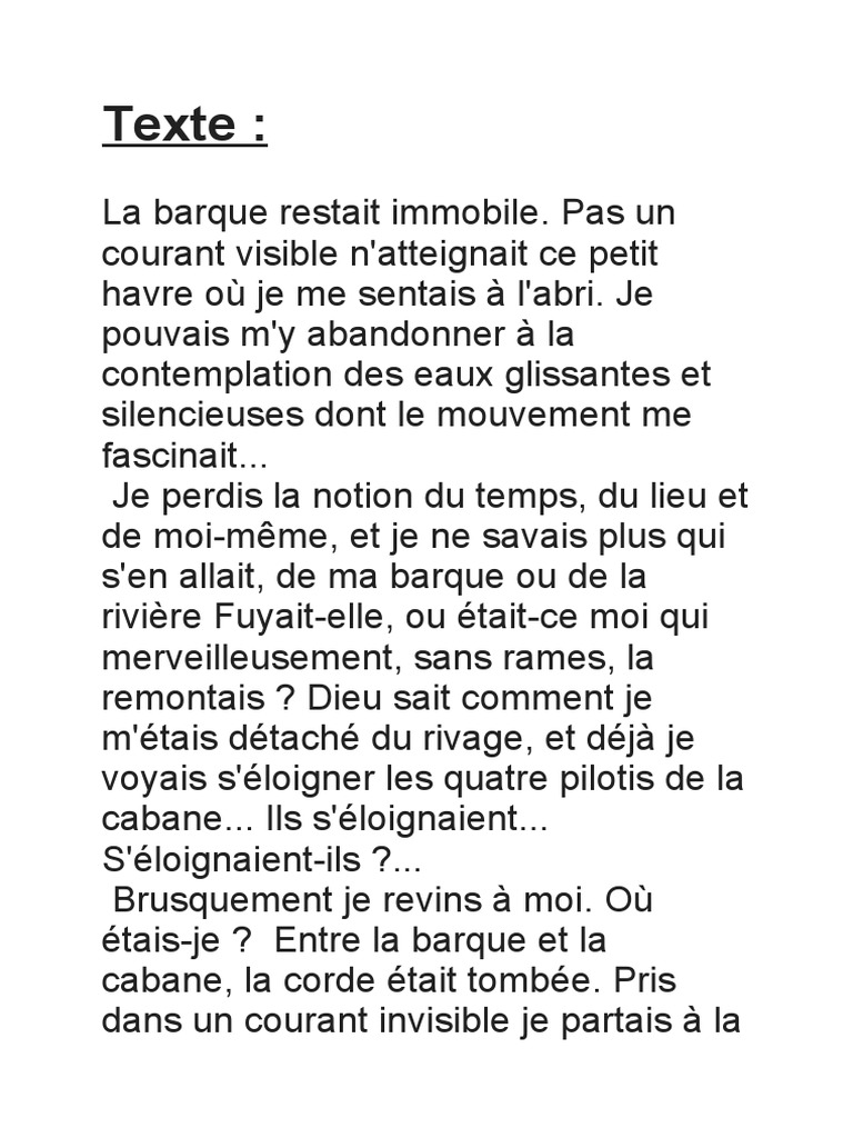Texte Narratif Tronc Commun | PDF