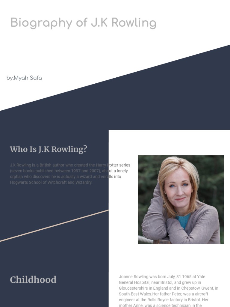 Biography of J.K Rowling | PDF