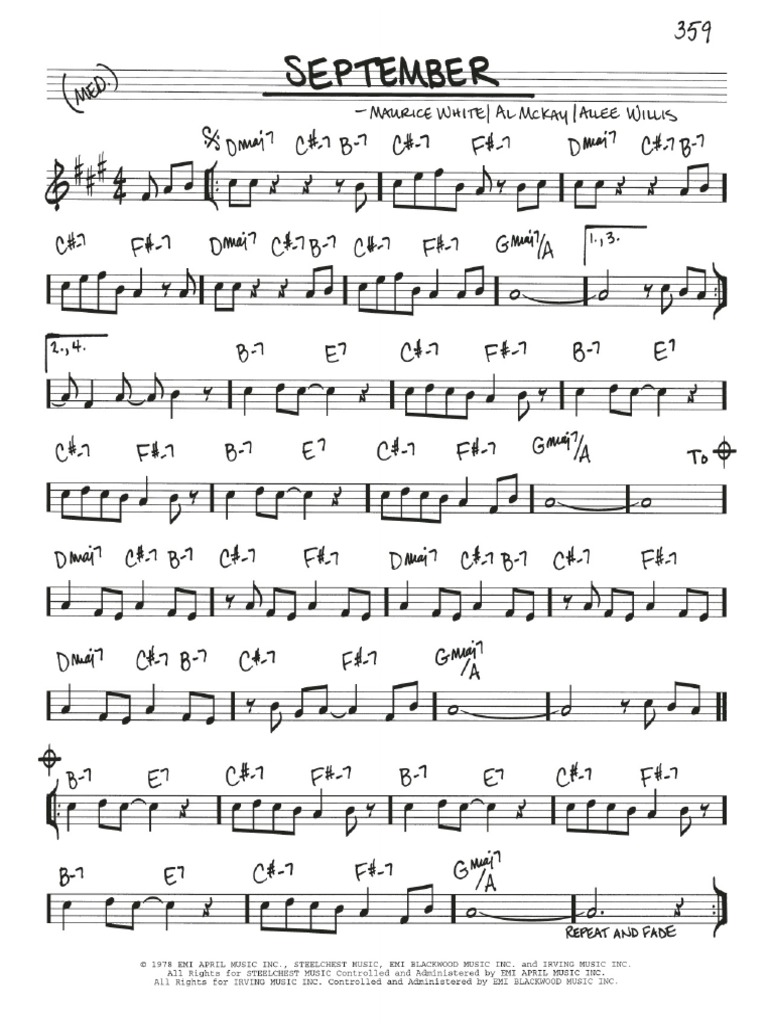 September - Earth, Wind & Fire | PDF