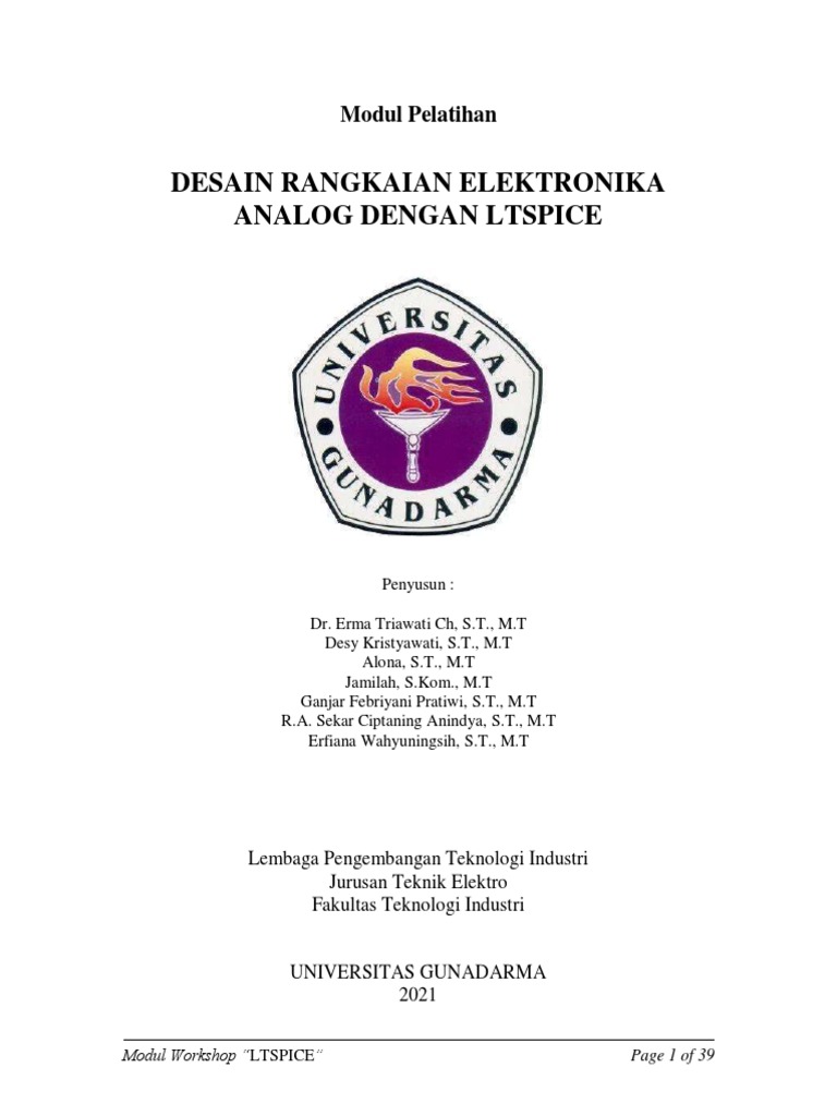 Modul Workshop LTSPICE | PDF | Komputer