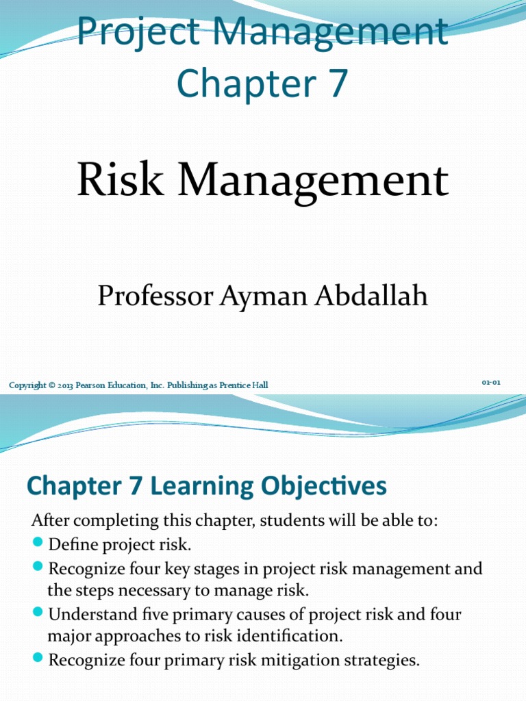 Project Management - Chapter 7 | PDF | Risk | Risk Management