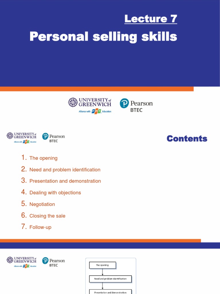 7 Steps of Personal Selling Process | PDF | Sales | Procurement